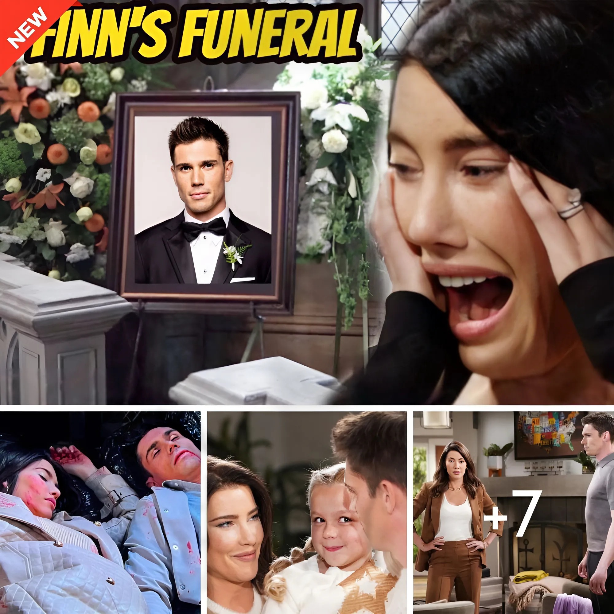 Finn was shot dead by Carter, Steffy was heartbroken at the loss of her ...